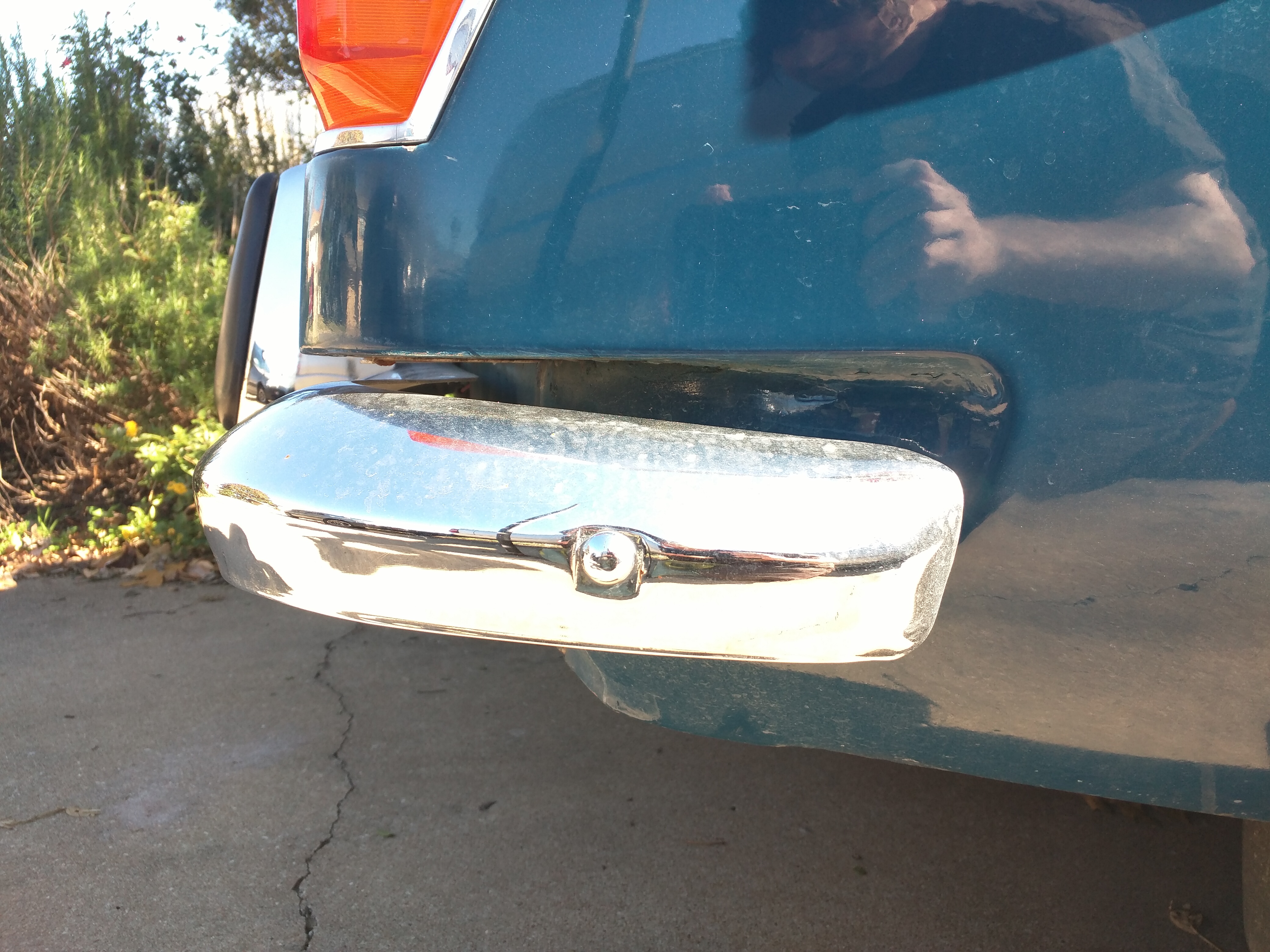 Chrome bumper rear alignment : MGB & GT Forum : The MG Experience